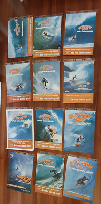 ORIGINAL POSTERS GUNSTON 500 WORLD CHAMP. SURFING SURF SURFER 16 1984 ...