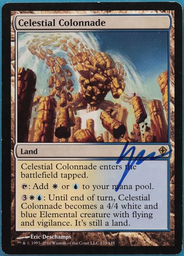 Celestial Colonnade Worldwake PLD Land Rare SIGNED CARD (452592 ...