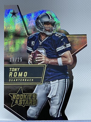 2015 Panini Rookies & Stars Tony Romo Gold Foil Star Die-Cut #/25 ...