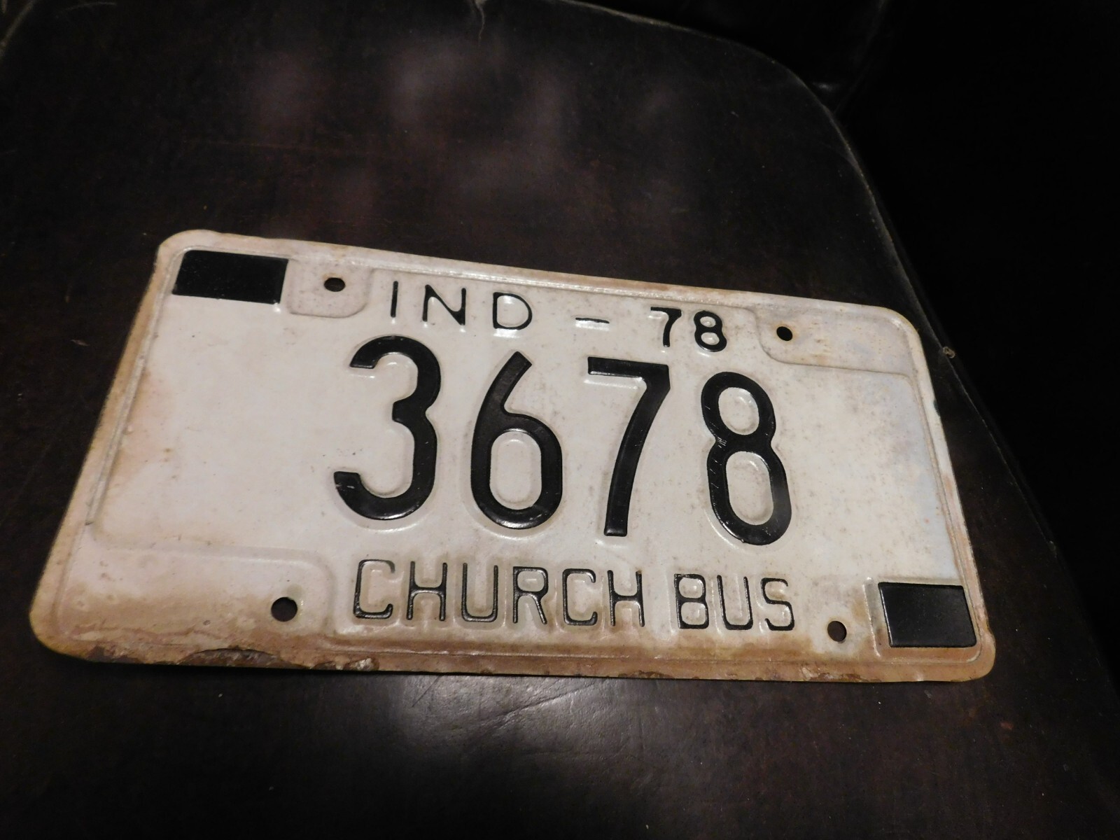 Indiana License Plate IN # 3678 Tag Expired in 1978 Church Bus | eBay