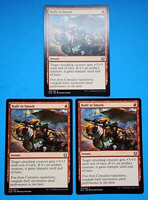 3x Built to Smash Kaladesh 2016 Mtg Magic Card Red Mountain Instant 108 ...