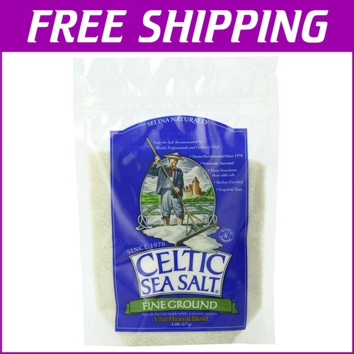 Gourmet Fine Ground Sea Salt, 8 oz Resealable Bag - 6 Pack - No ...