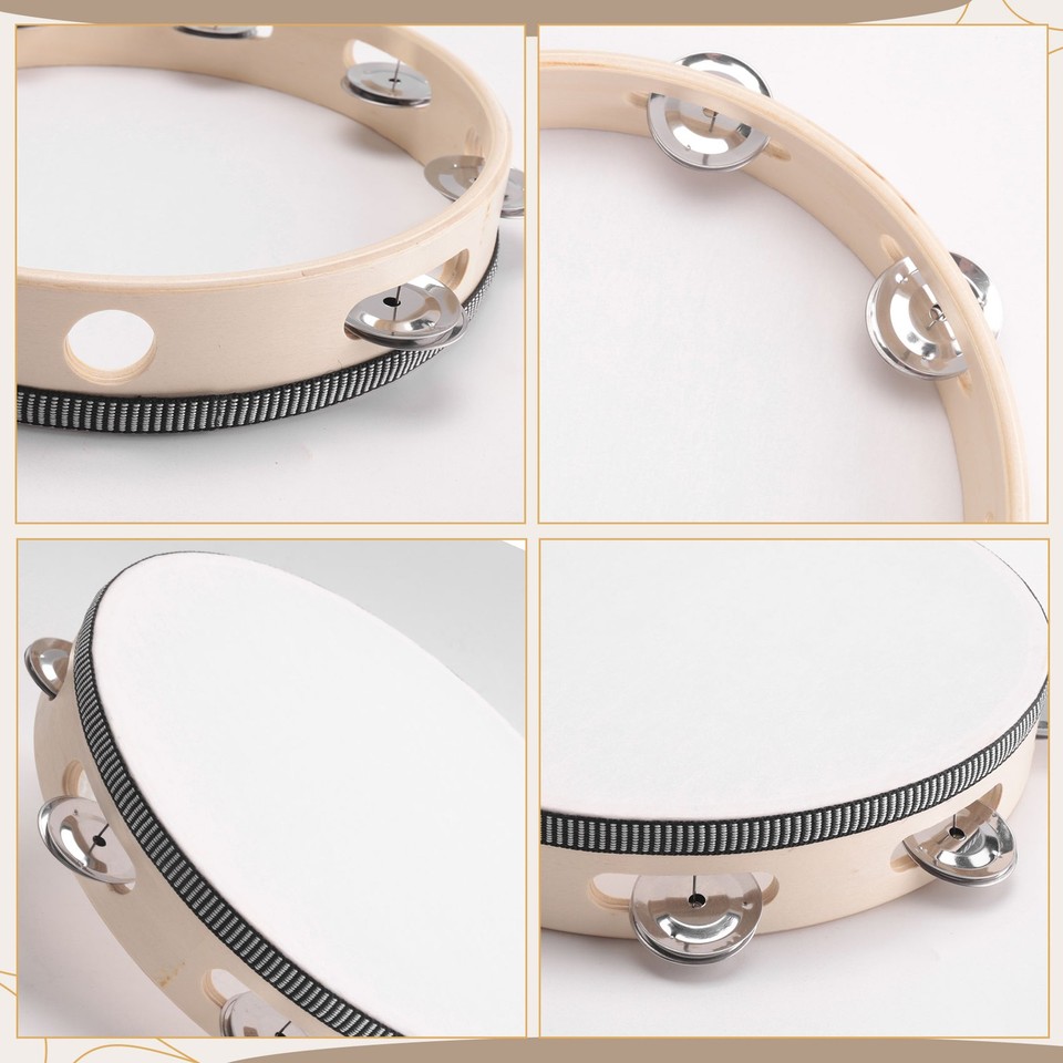 Tambourine Jingles Percussion Gift Musical Educational Instrument ...
