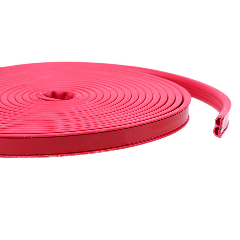 Red Car Door Edge Trim Molding Rubber Seal Strip Scratch Protector ...