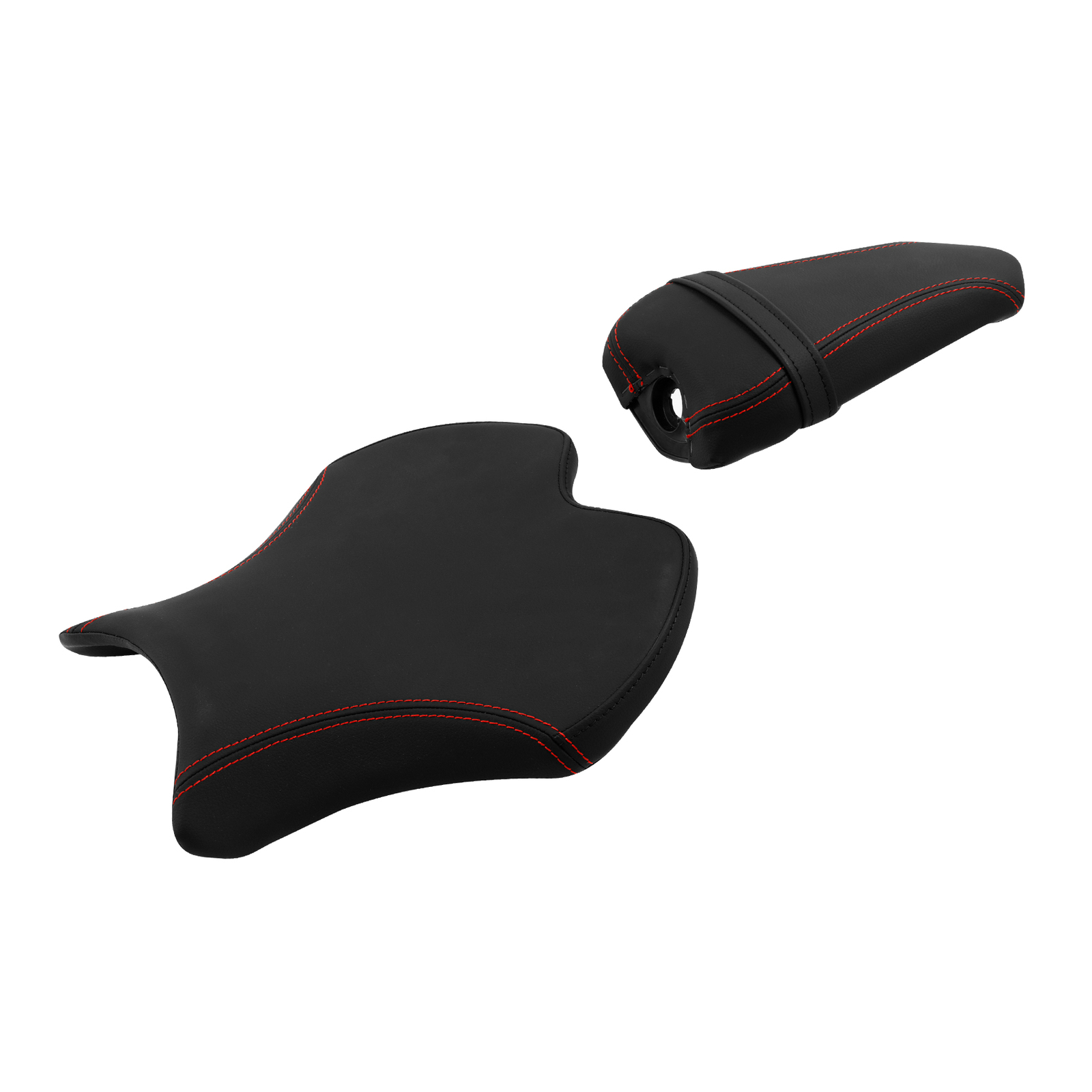 Black Red Driver & Passenger Seats Fit For Yamaha YZF R6 YZFR6 YZF-R6 ...