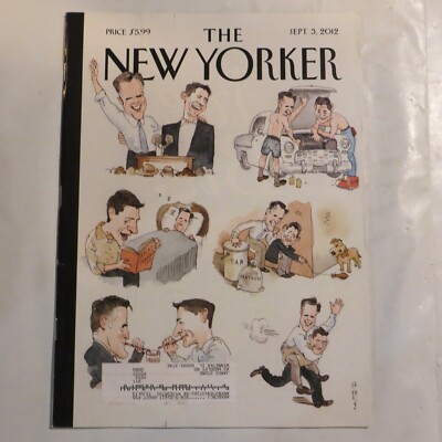 SEPT 3 2012 NEW YORKER vintage magazine - ROMNEY, "BROMANCE" G9 | eBay UK