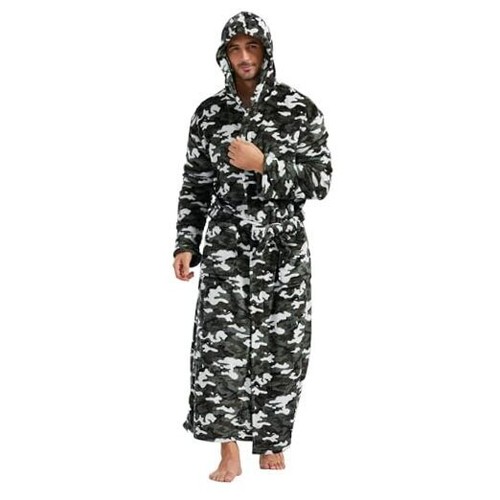 Mens Robes Big and Tall with Hood Two 6X-Large-7X-Large Big Tall ...