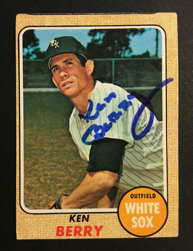 Ken Berry White Sox signed 1968 Topps baseball card #485 Auto Autograph ...