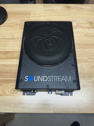 SOUNDSTREAM USB.8A 8" Under Seat Enclosed Subwoofer Self Powered 200W ...