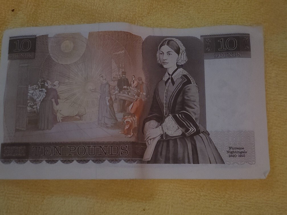 Florence Nightingale Banknote World Guernsey 5 Pounds 2010 Florence