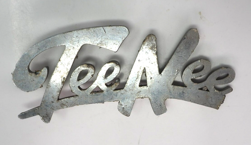 Vintage Tee Nee Emblem Script Metal Chrome Rat Rod Boat Trailer OEM | eBay