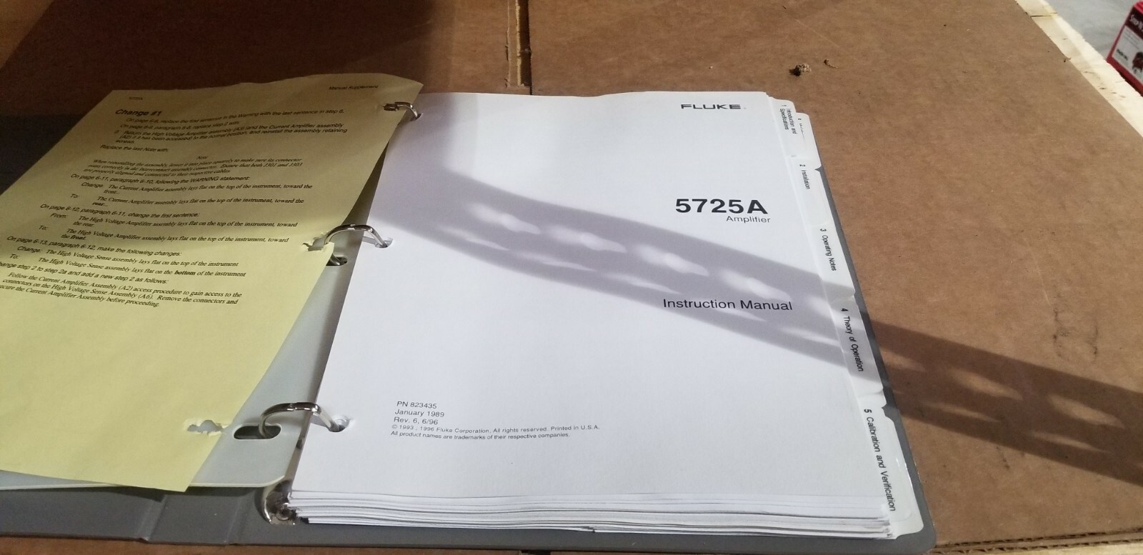 Fluke 5725A Instruction Manual | eBay