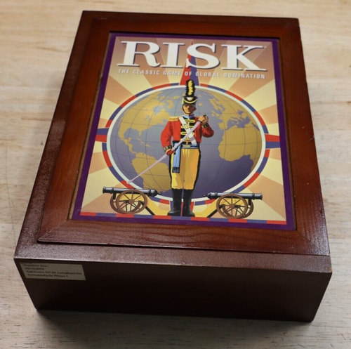 RISK Wooden Library Book Shelf Wood Box Collectable edition | eBay