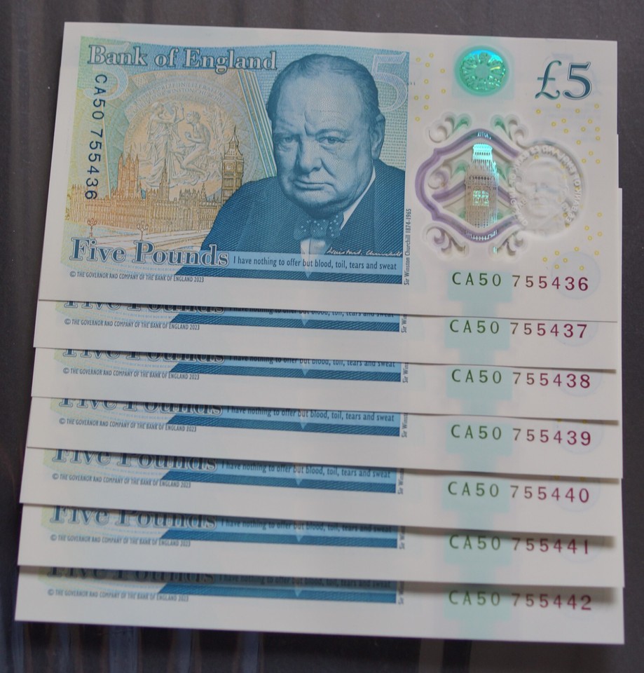 Rare KING CHARLES FIVE POUND NOTE - Uncirculated brand New Five £5 pound note | eBay UK