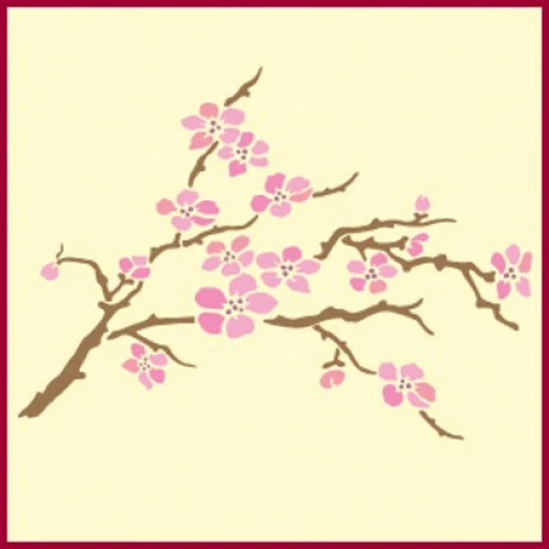 Japanese Flower Stencils