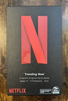 Netflix Trending Now Card Game~Party~Board Game~ Spin Master Games~New ...