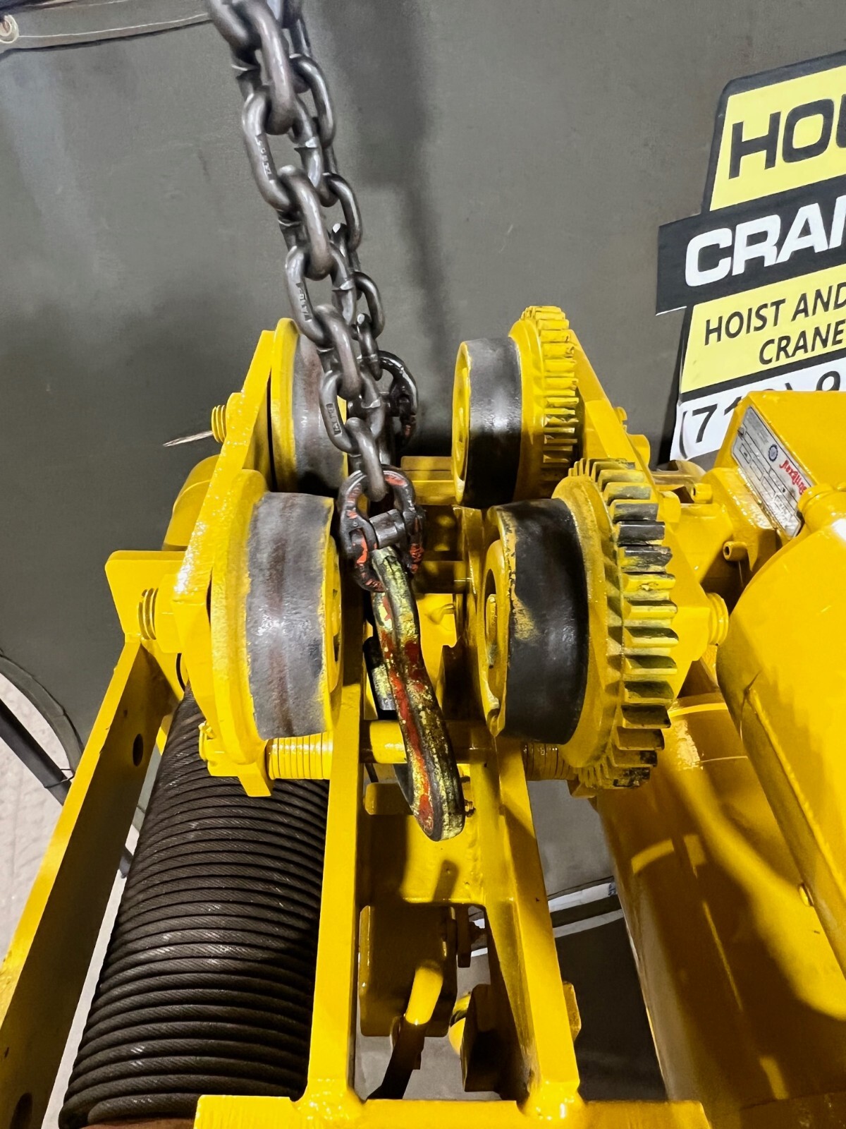 Acco-Wright 1/2 Ton Wire Rope w/ Motorized Trolley, 26 Ft Lift, 460-3 ...