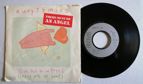 EURYTHMICS : There Must Be An Angel / Grown Up Girls 7" 45T France PB ...