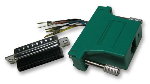 MODULAR ADAPTOR 25WAY PLUG/GREEN, COLOUR GREEN, CONNECTOR TYPE FOR MH ...