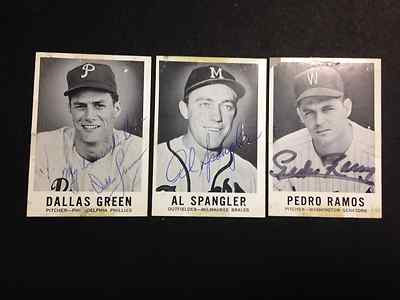 1960 Leaf Card Al Spangler Authentic Autograph Milwaukee Braves with ...