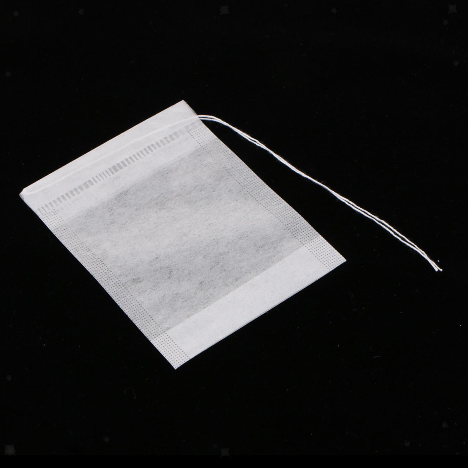 100Pcs Disposable Tea Filter Bags Tea Strainer Bags for Refilling ...