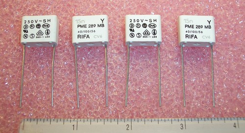 QTY (50) .015uf 15nf 250Vac Y2 METALLIZED PAPER CAPACITORS ...