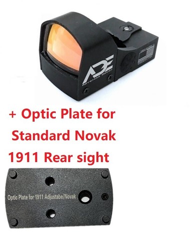 ADE RD3-009 Red Dot Sight+Optic Mounting Plate for 1911 Novak Rear ...