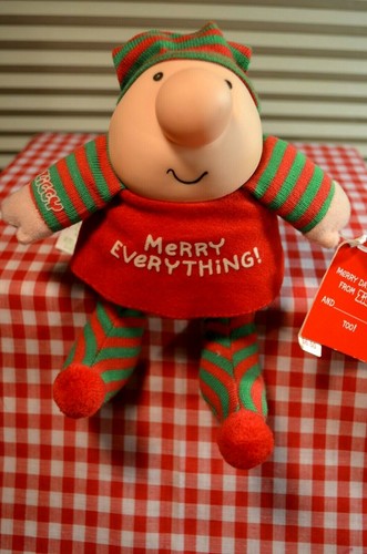 Vintage Ziggy Plush Christmas Figure Merry Everything Mint w/ Tag 1988 ...