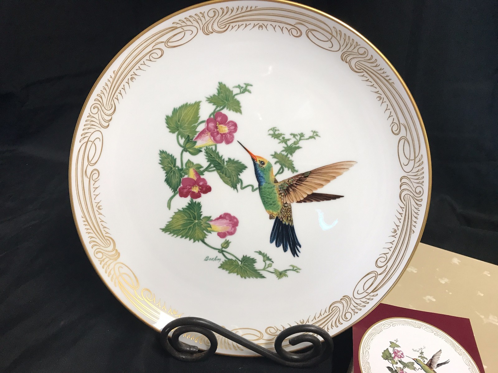 Edward Marshall Boehm Porcelain Plate ~ 10 3/4" ~ Broad~Billed ...