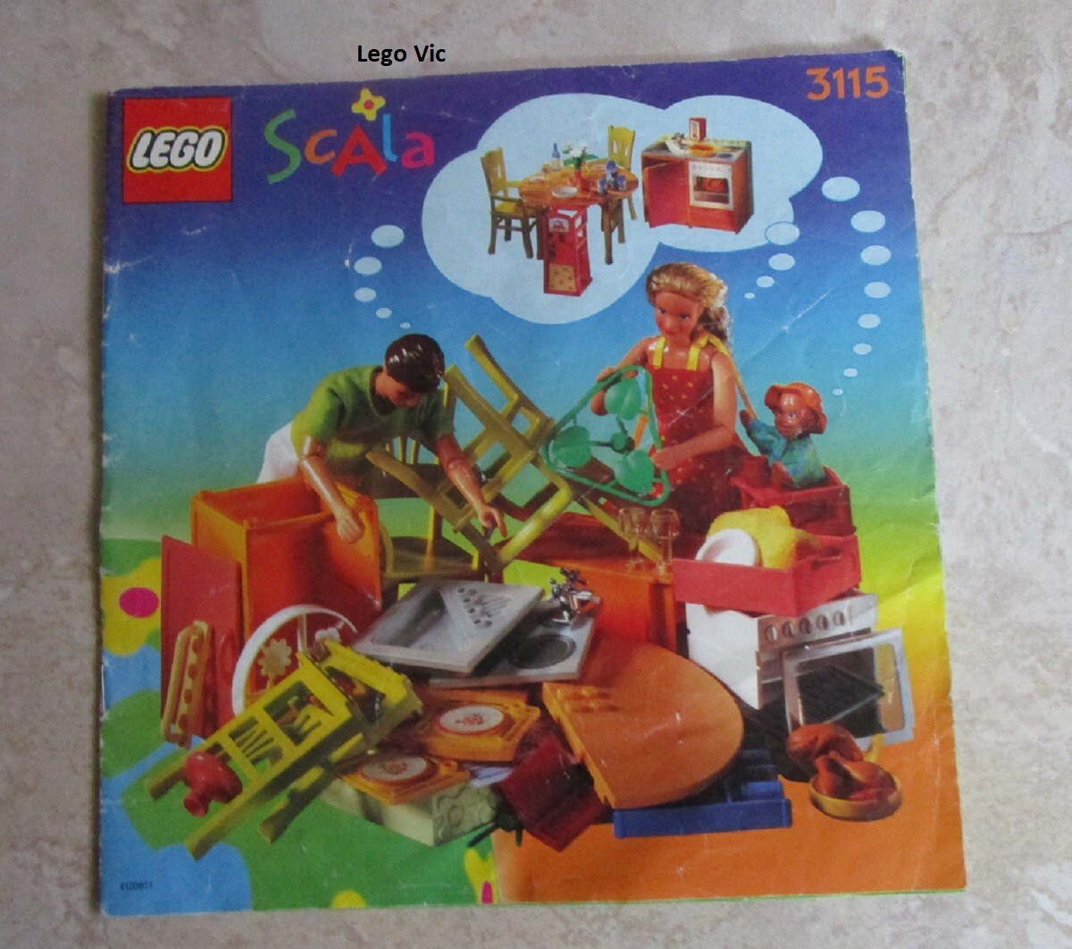 Lego 3115 Scala Notice Instruction Kitchen Cuisine BE | eBay