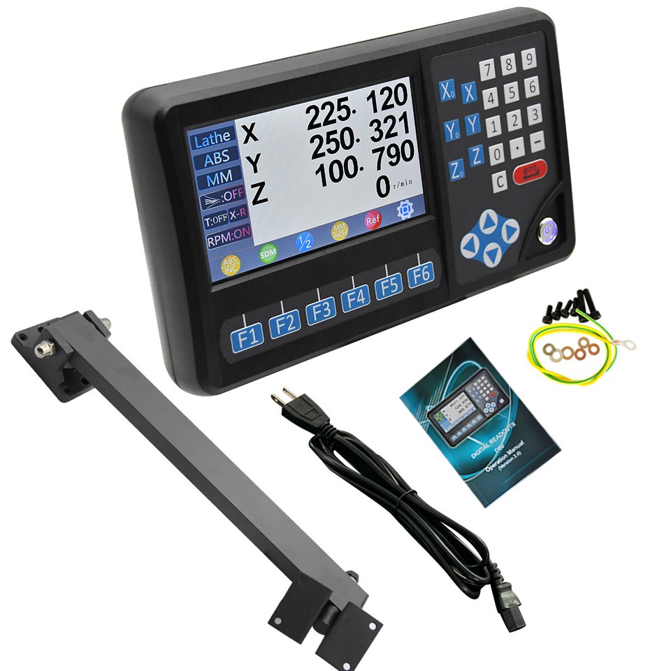 1UM Linear Scale Encoder Digital Readout Display DRO 2/3/4Axis Lathe ...