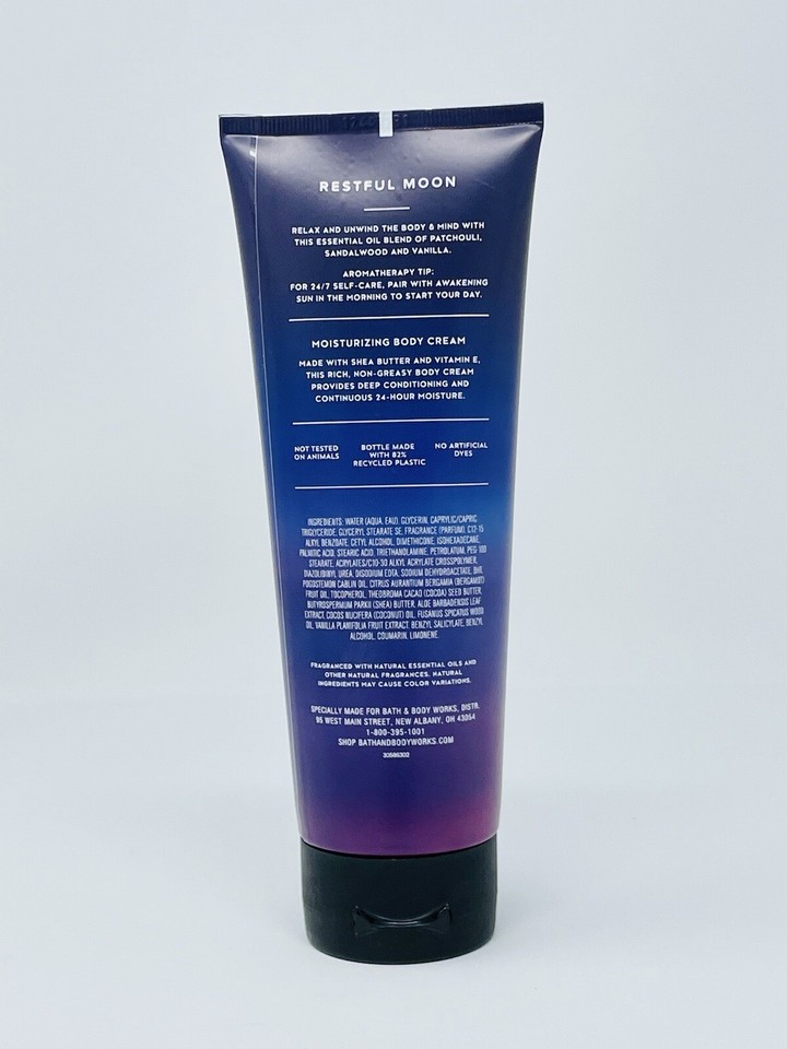 Bath & Body Works Aromatherapy RESTFUL MOON Body Cream Patchouli ...