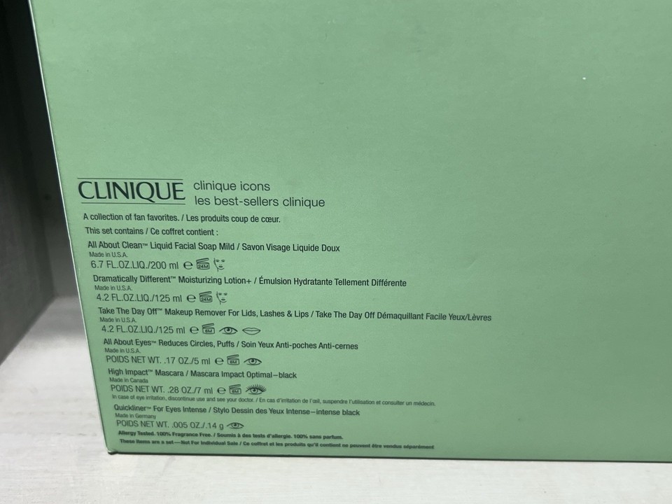 Clinique Icons Collection of Fan Favorites NEW IN BOX 6 Pc GIFT SET New ...