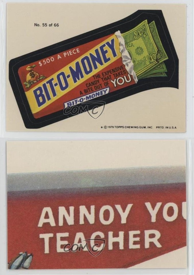 1979 Topps Wacky Packages Rerun Series 1 Bit-O-Money (One Star) #55 ...