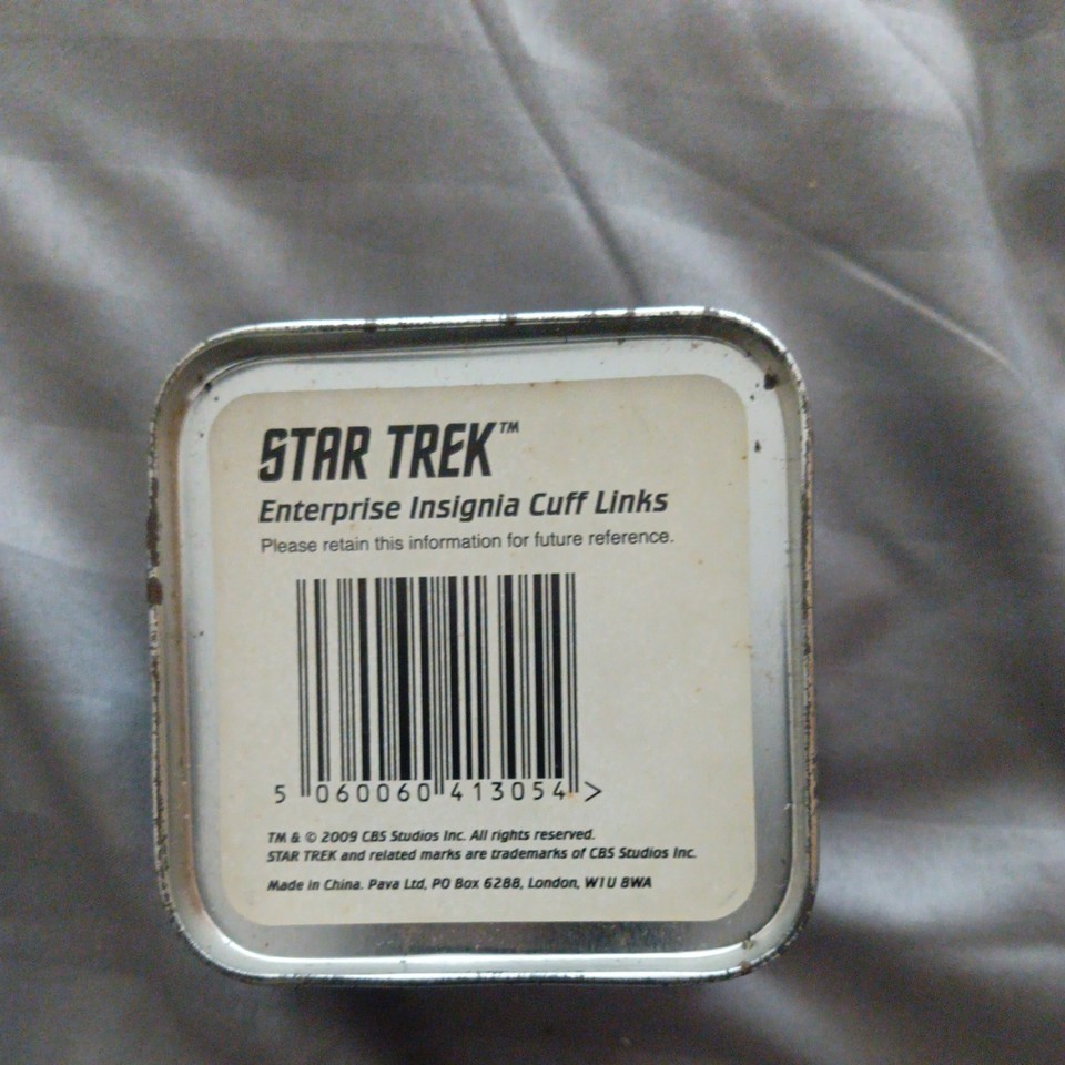 Star Trek Federation Starfleet Cufflinks Insignia Sealed | eBay UK