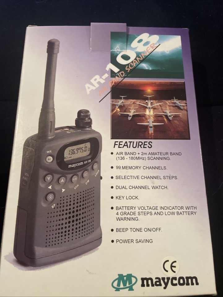 Maycom AR-108 Air band scanner with upgrade antenna. | eBay UK