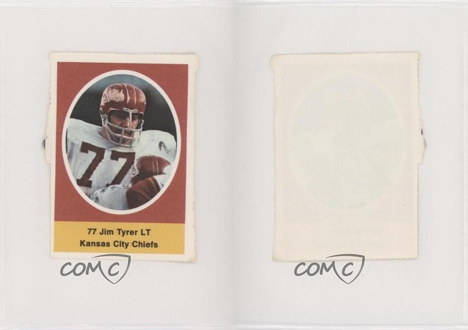 1972 Sunoco NFL Action Player Stamps Jim Tyrer 0a3 | eBay