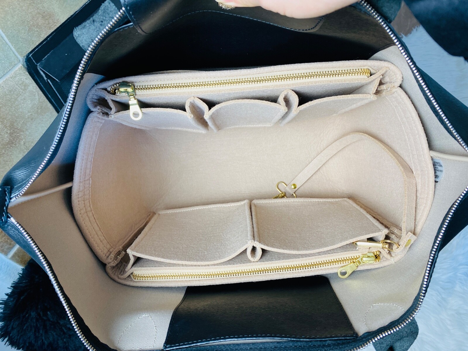 AlgorithmBags® for Longchamp Le Pliage Large Purse Organizer Insert w ...