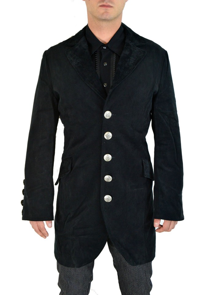 SHRINE GOTHIC VAMPIRE MILITARY VICTORIAN EDWARDIAN PIRAT COAT JACKET ...
