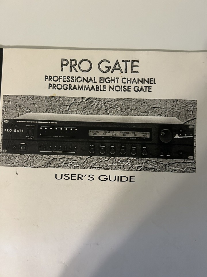 ART Pro Gate Professional Eight Channel Programmable Noise Gate User ...