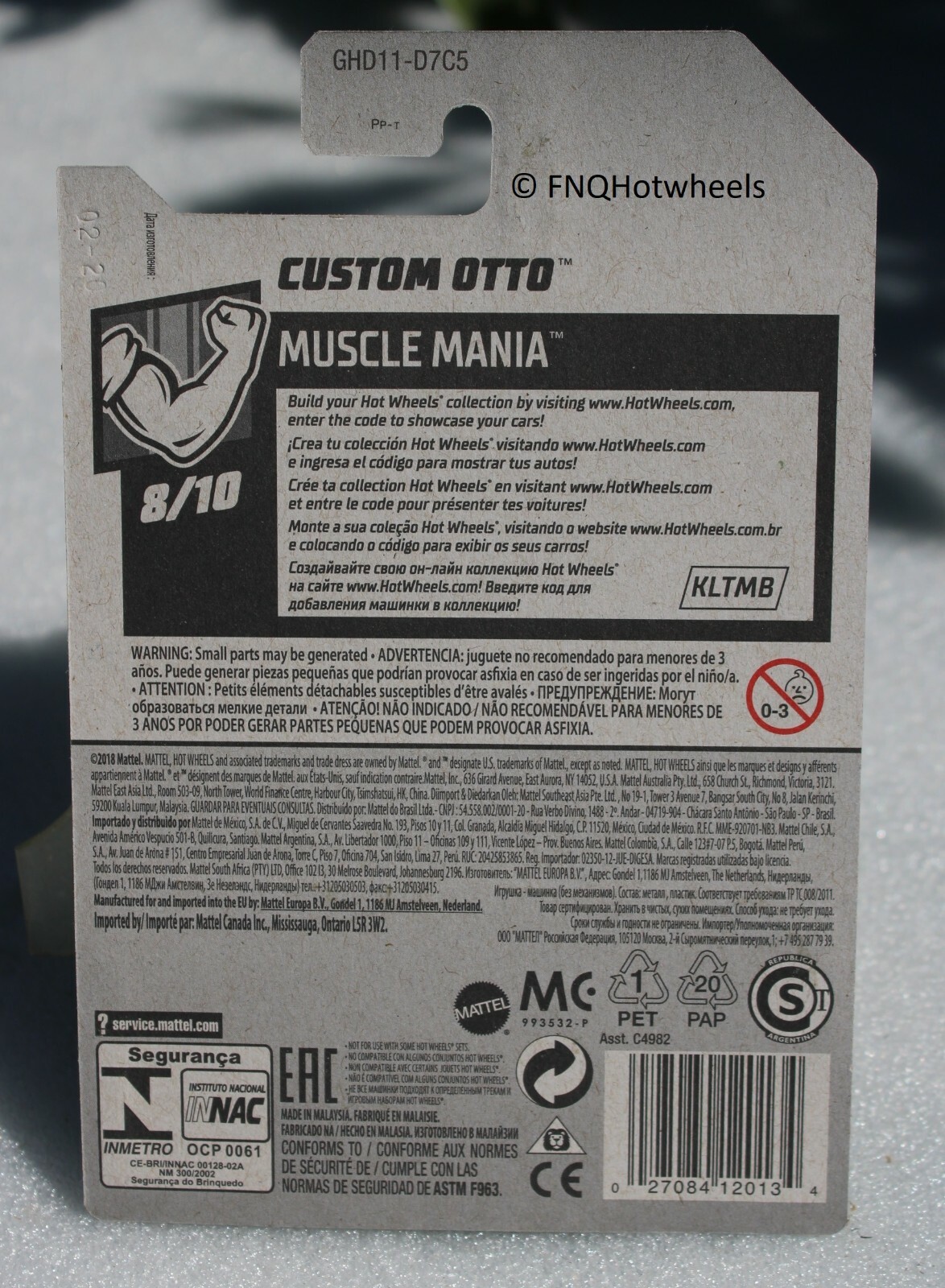 Hot wheels Muscle Mania Custom Otto Car 8/10 FNQHotwheelsAU FH30 | eBay