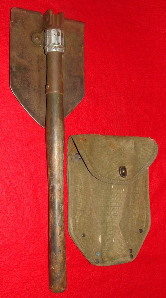 Vintage US Army Entrenching Tool Folding Shovel Soldier Field Equipment ...