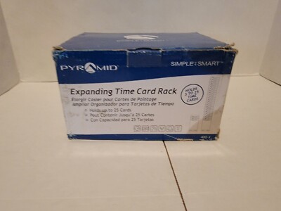 Pyramid 400-X Expanding Time Card Rack,Gray | eBay