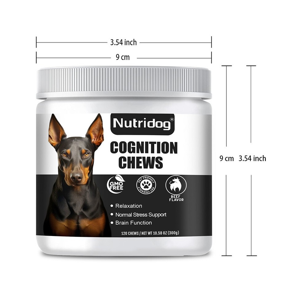 Dog cognitive chews to promote brain health and provide psychological ...