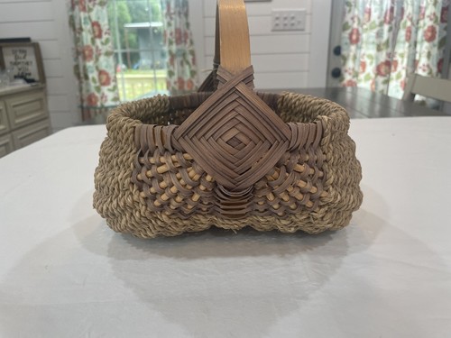 VERY FINE SPLIT OAK SMALL BASKET | eBay