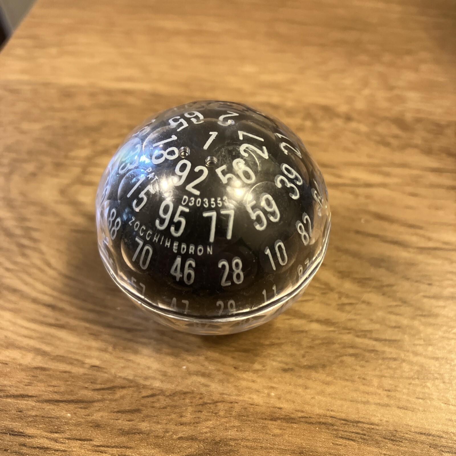 Gamescience D100 RPG Game Dice 100 Sides Die ZOCCHIHEDRON Black 1980s ...