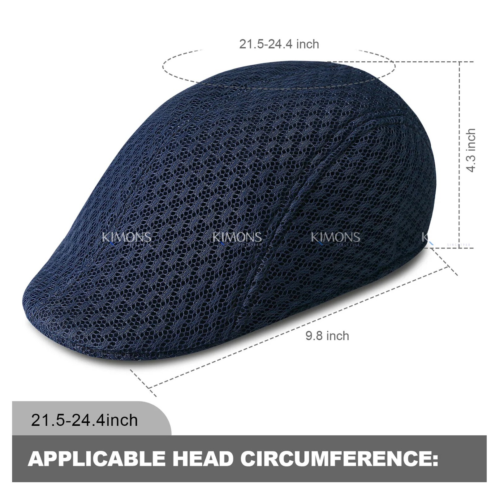 Duck Mesh Summer Gatsby Cap Mens Ivy Hat Golf Driving Sun Flat Cabbie ...