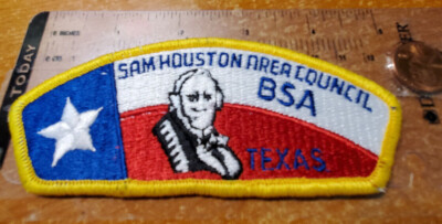 BSA Sam Houston Area Council TX CSP S-5, thin lettering {moww} | eBay