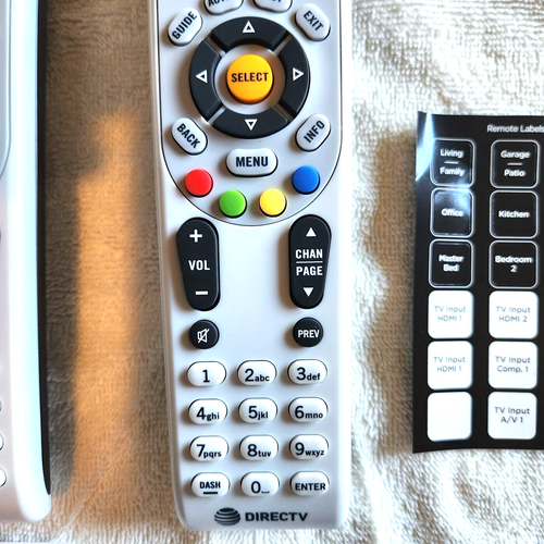 DIRECTV RC66RX / LOT OF 2 IR/RF UNIVERSAL REMOTE CONTROLS / BATTERIES ...