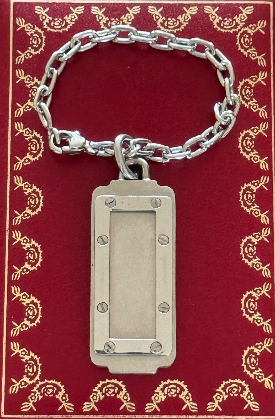 Cartier Santos Key Ring Key Chain With Box - Gem